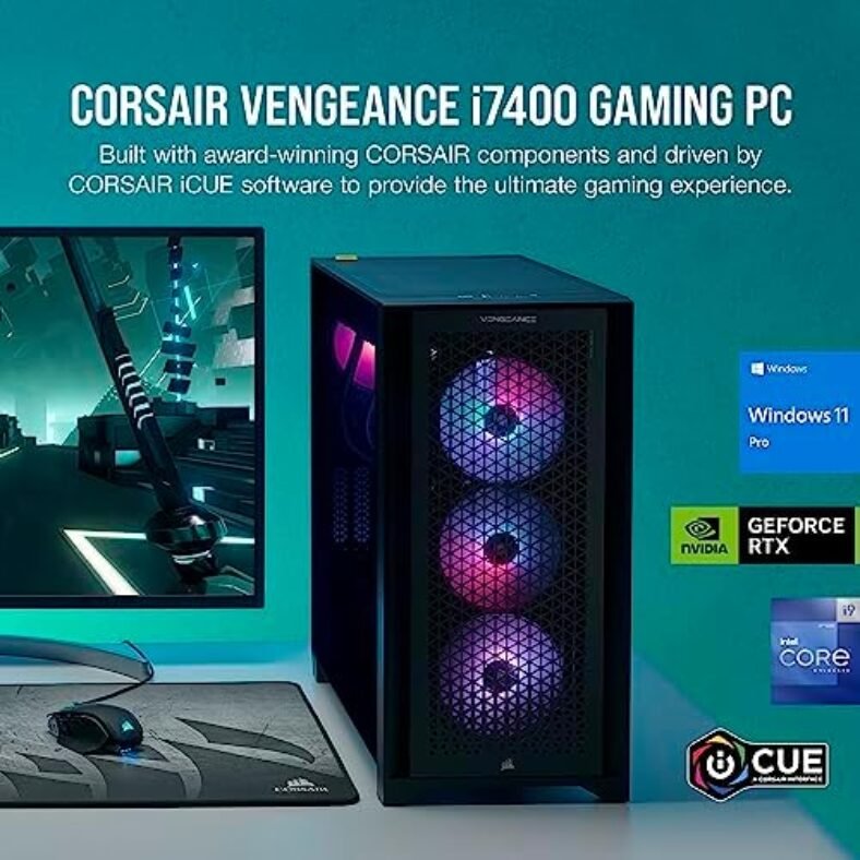 Corsair Vengeance i7400 Series Gaming PC – Liquid Cooled Intel® Core ...