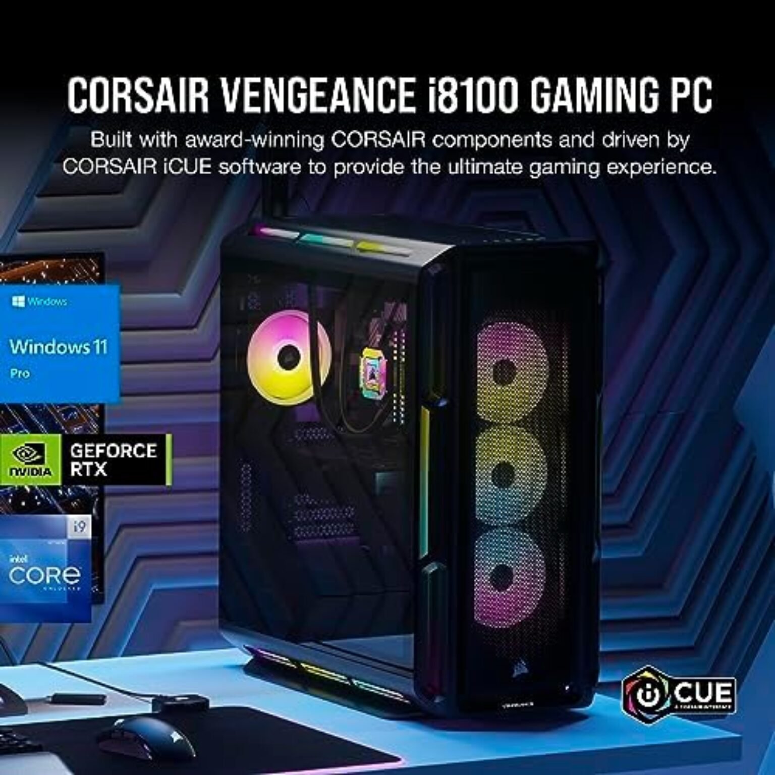 Corsair Vengeance i8100 Series Gaming PC – Liquid Cooled Intel® Core ...