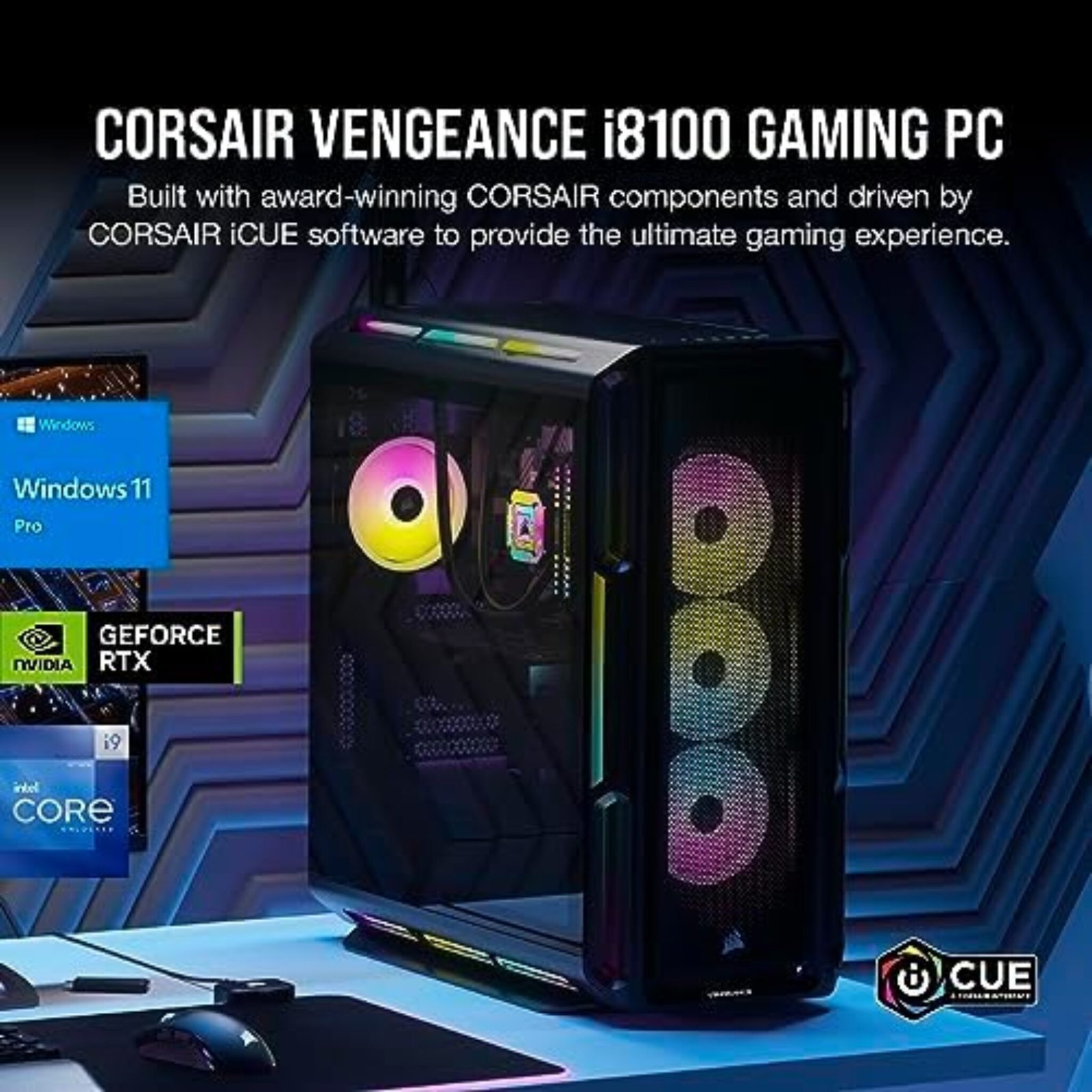 Corsair Vengeance i8100 Series Gaming PC – Liquid Cooled Intel® Core ...