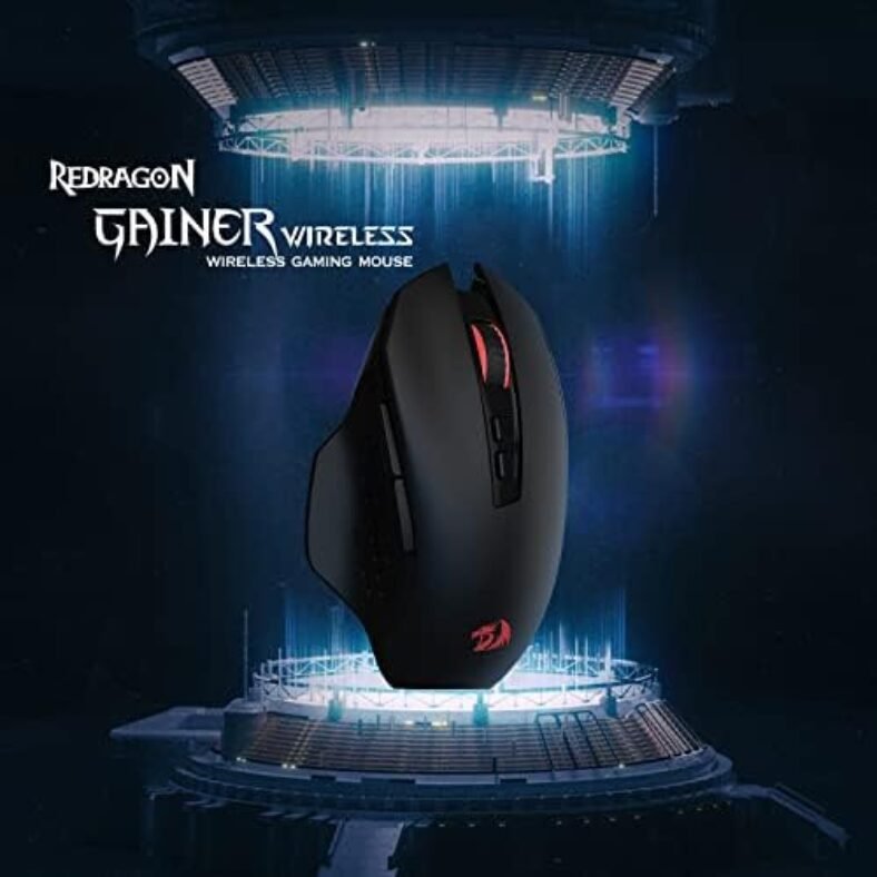 Redragon M656 Gainer Wireless Gaming Mouse, 4000 DPI 2.4Ghz Gamer Mouse ...
