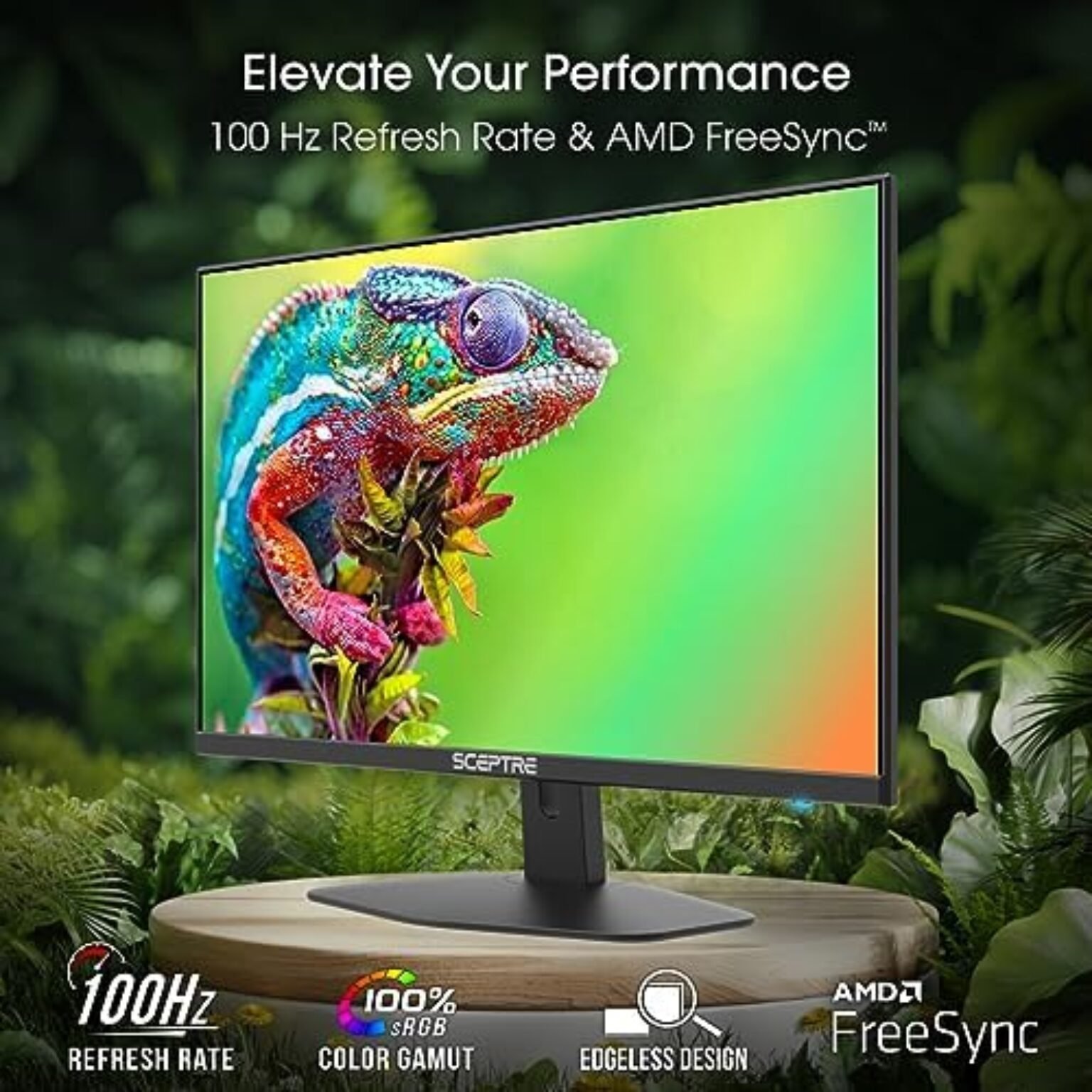 Sceptre New 24-inch Gaming Monitor 100Hz 1ms DisplayPort HDMI x2 100% ...