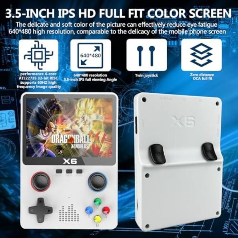 Handheld Retro Game Console with 32G TF Card ,Preloaded 10,000+ Games ...