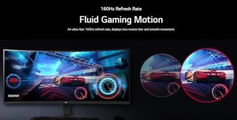 LG 2023 Newest 34” Curved Gaming Monitor, 160 Hz Refresh Rate, 99% sRGB ...