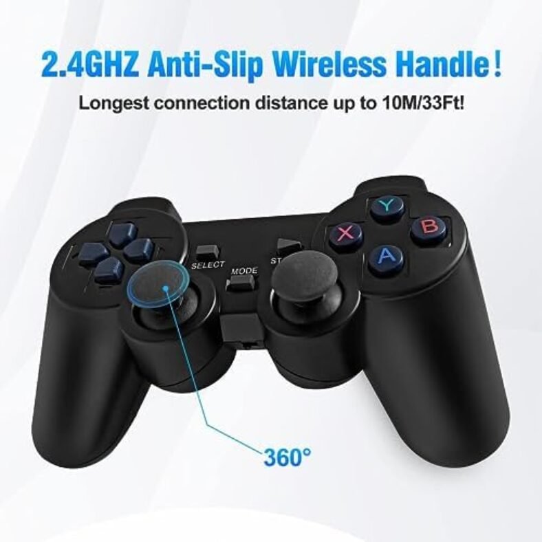 QISELF 10K+ Games Wireless Retro Game Console Classic Video Game ...