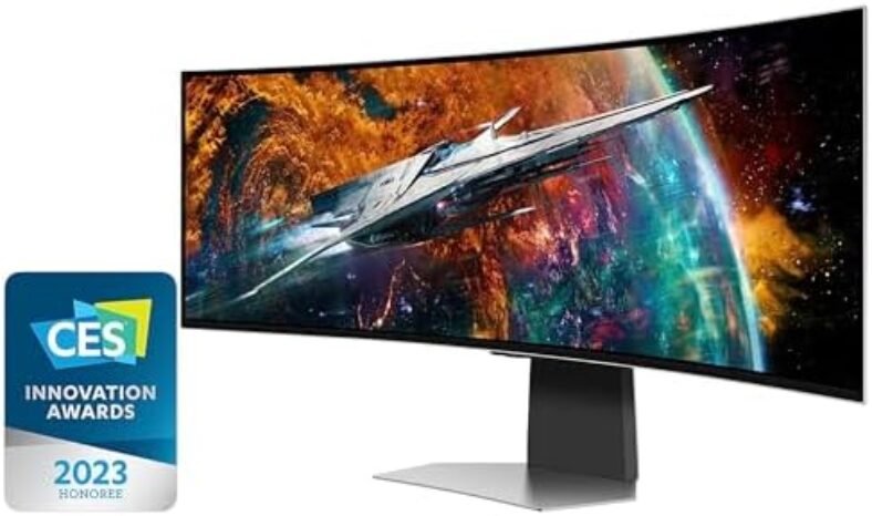 SAMSUNG 49″ Odyssey OLED G9 G95SC Series Curved Smart Gaming Monitor ...