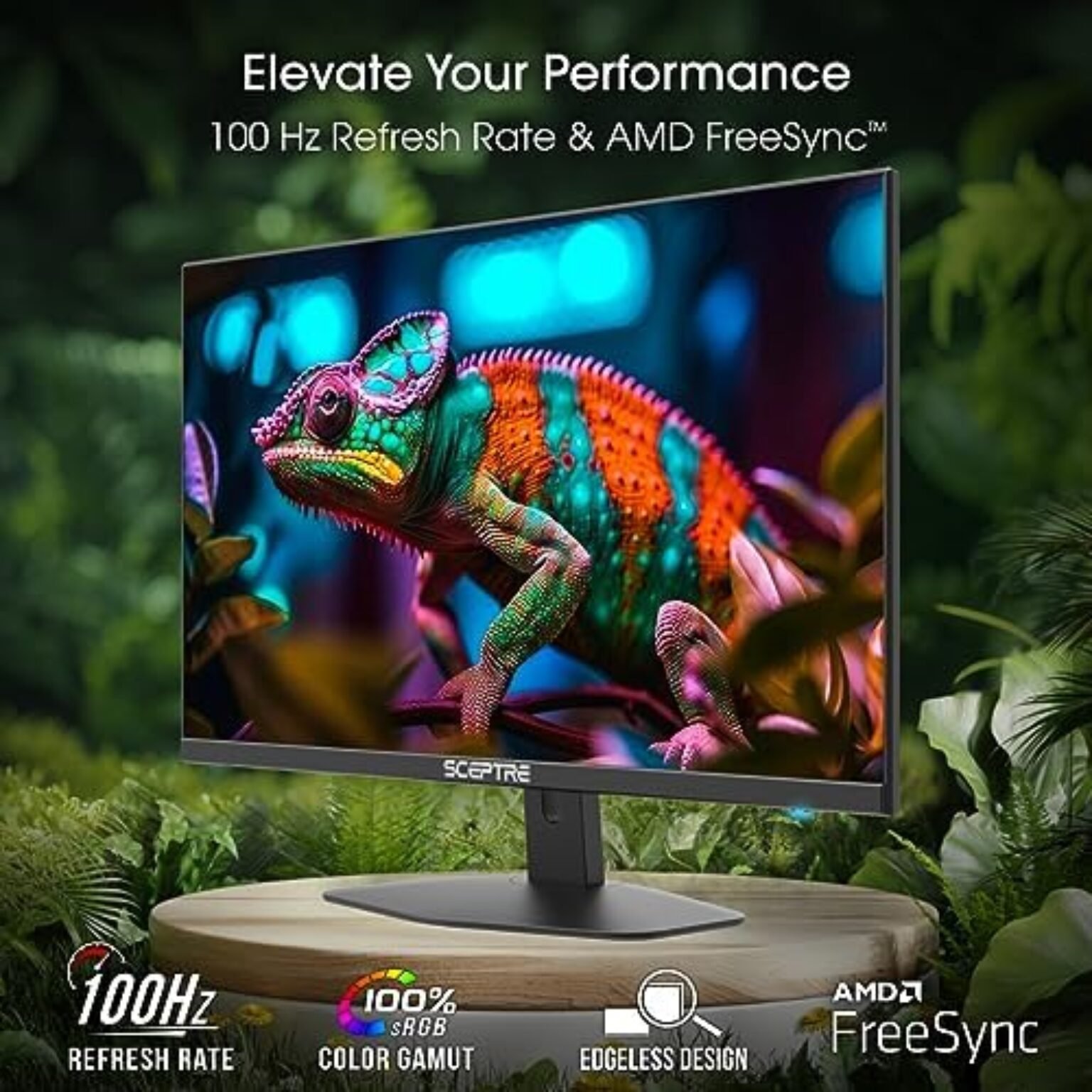 Sceptre New 27-inch Gaming Monitor 100Hz 1ms DisplayPort HDMI x2 100% ...